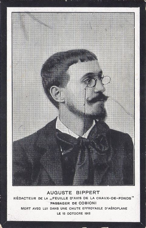 AUGUSTE BIPPERT, carte de deuil lors de l'accident d'avion (Neu (gemäss ...