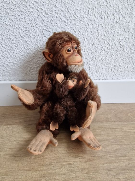 Stofftier Affe (gross und klein) Steiff (Gebraucht) in wattwil für CHF 25 – mit Lieferung auf ...