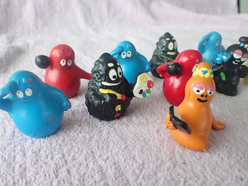 10 schöne alte BARBAPAPA Figuren aus Kunststoff BARBAMAMA (Gebraucht ...