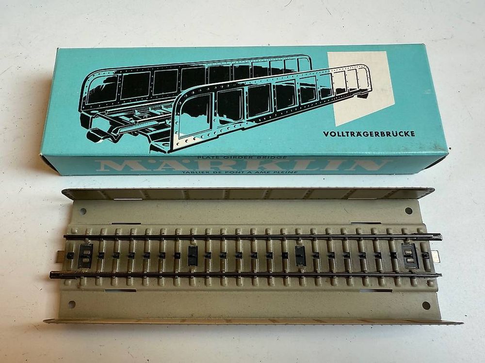 Märklin 7161 Vollträgerbrücke (10) Rampenelement 7168 (1) (Gebraucht ...
