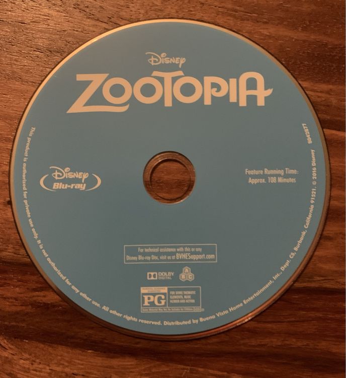 Disney Zootopia Blue-ray (Gebraucht) in Lausanne für CHF 2 – mit ...