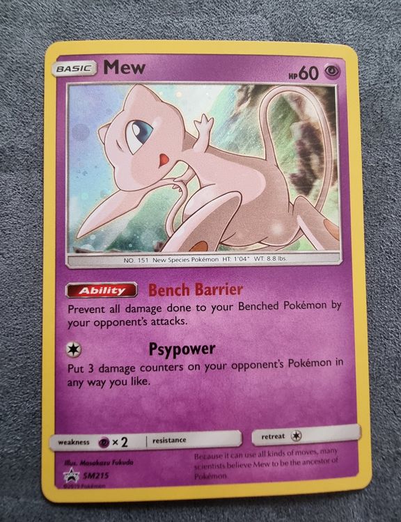 Pokémon Mew Holo SM215 Black Star Promo 🇬🇧 rare (Neu (gemäss Beschreibung)) in Roggwil BE für ...