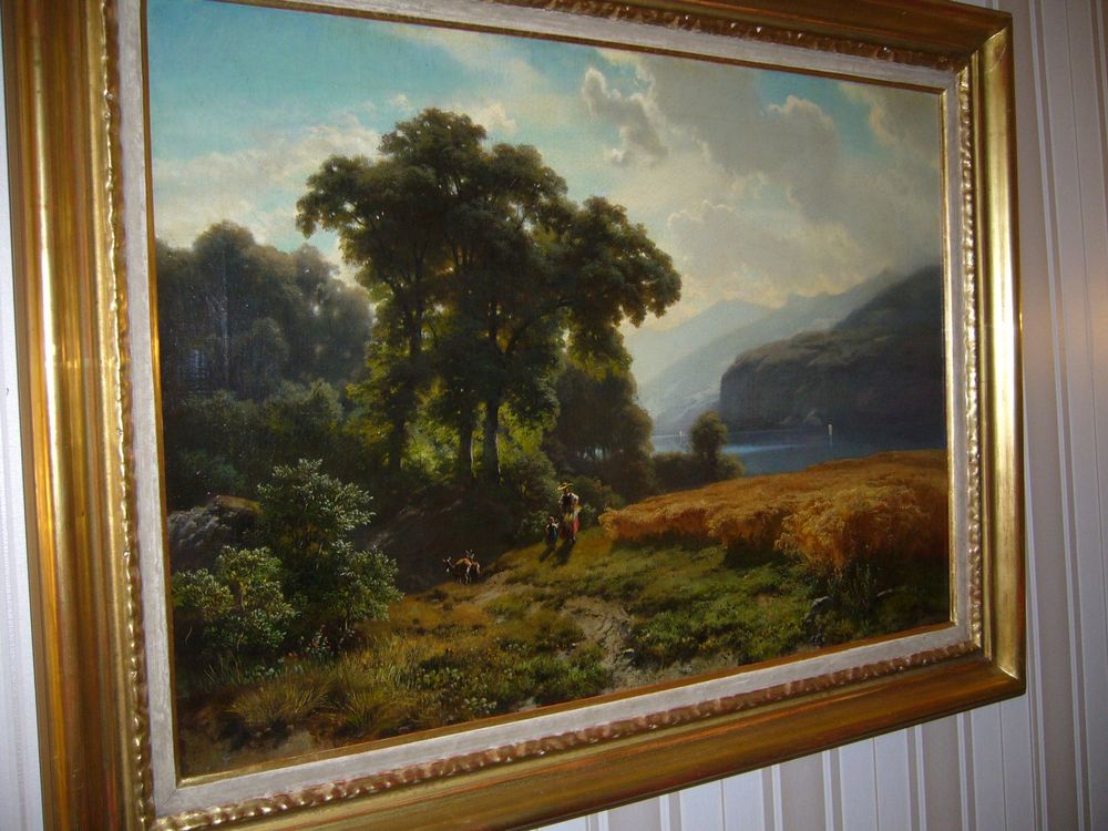 ** Traugott Schiess 1834 /69 St. Gallen Oil Gemälde sig. ** (Gebraucht ...