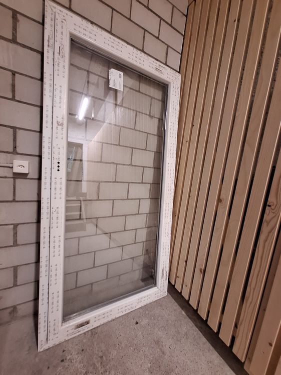 Balkontür Glas 1-Flügelig /PVC-Rahmen 100/200cm (Neu (gemäss ...