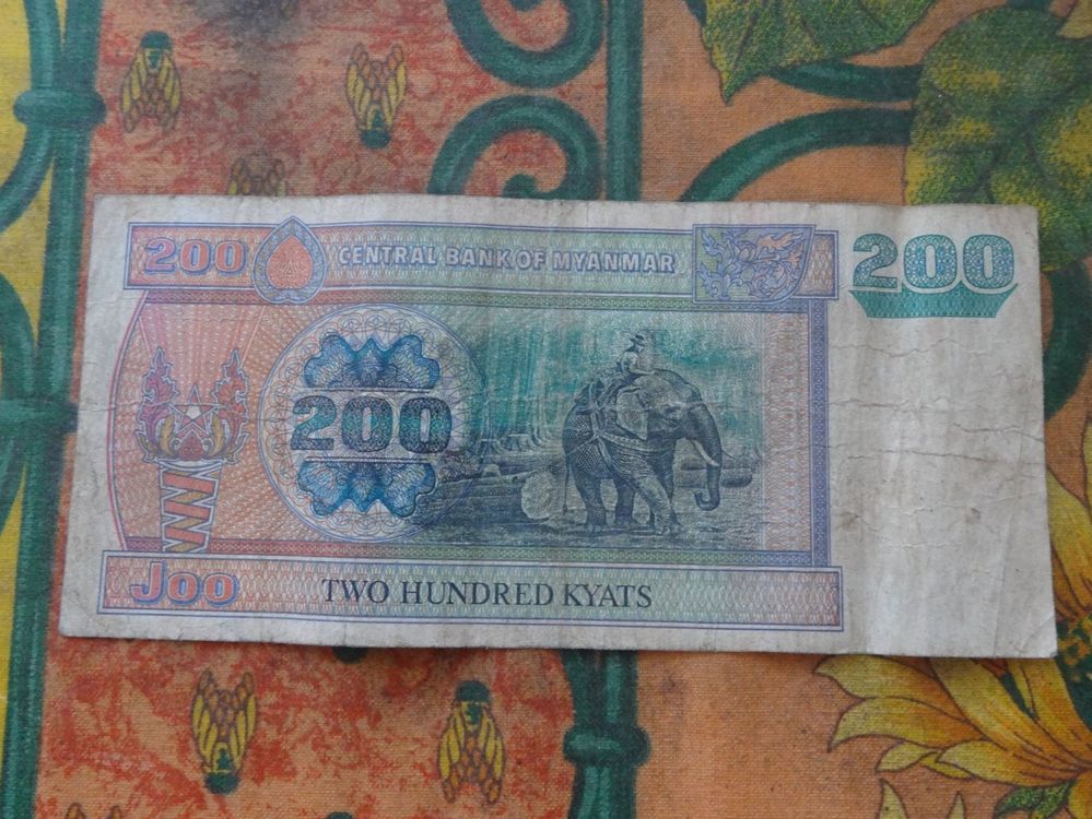 MYANMAR 200 Kyats Billet (Gebraucht) in Romanel-sur-Lausanne für CHF 1 ...