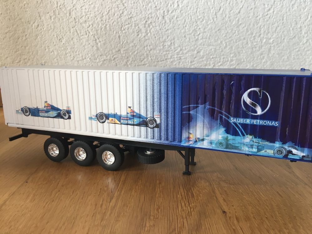 Sauber Petronas F1 Trailer Anhänger Remorque Eligor Blanc W (Gebraucht ...