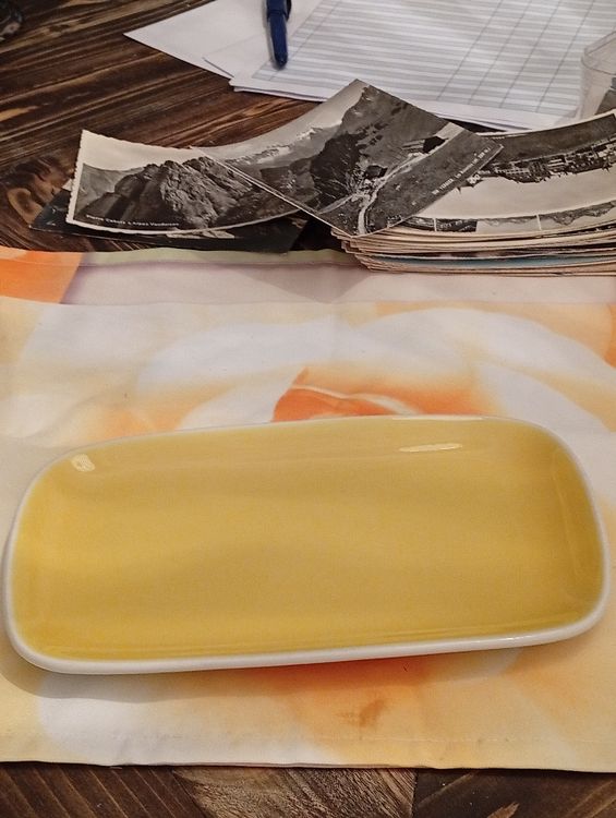 Vintage Gelbe Rössler Butter Platte. (Gebraucht) in Engelburg für CHF ...