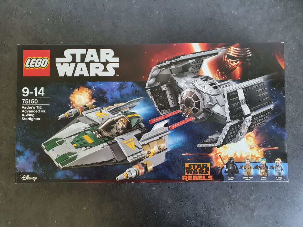 LEGO 75150 Vader's TIE Advanced vs. A-Wing Starfighter (Neu und ...