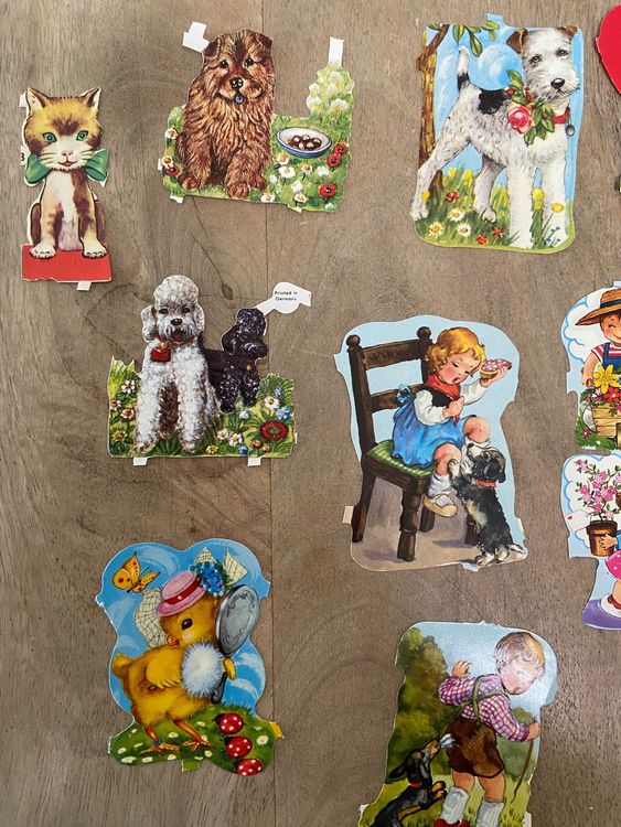 Oblaten Kinder und Tiere Glanzbilder Nostalgie | Kaufen auf Ricardo