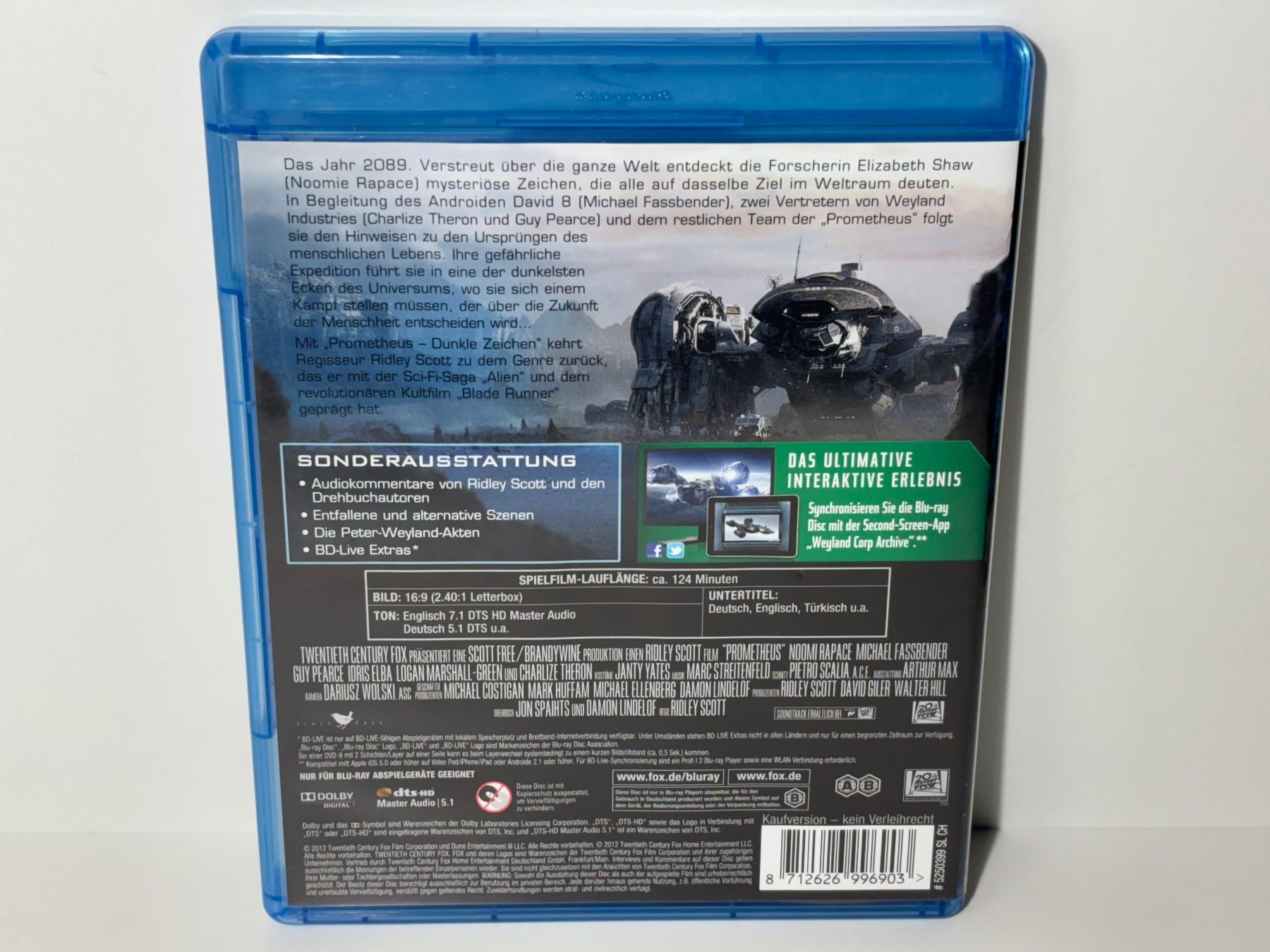 Prometheus - Dunkle Zeichen Blu Ray (Gebraucht) in Wilderswil für CHF 2 ...