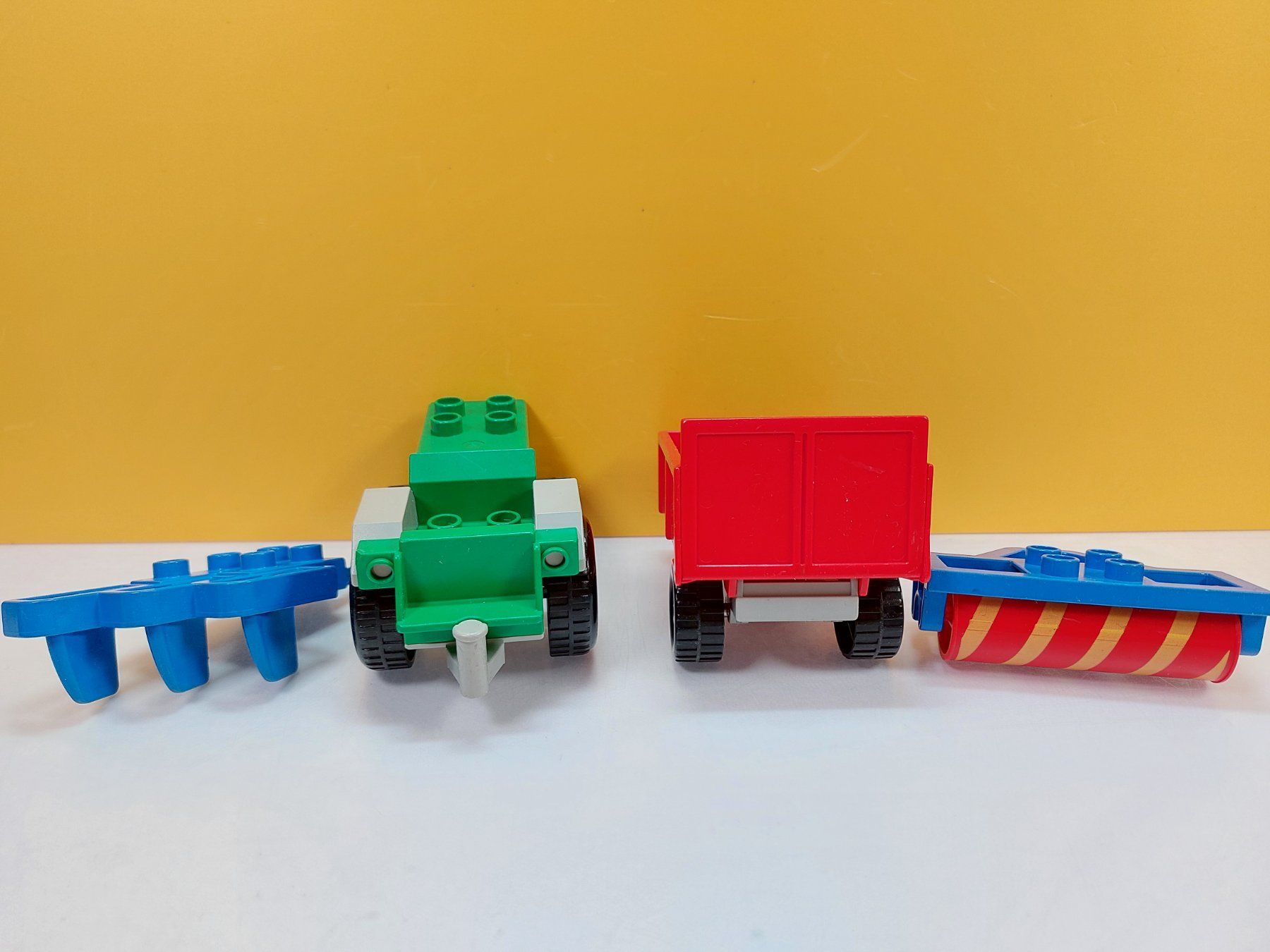 LEGO Duplo 2696 Traktor mir Anhänger, Walze, Pflug- Komplett (Gebraucht ...