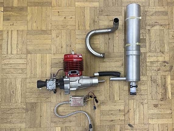 3W 75 Motor inkl. Zündung und Schalldämpfer (Neu (gemäss Beschreibung ...