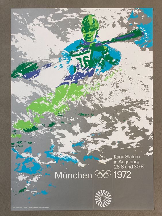 Plakat Poster A1 Format Olympia München 1972 Kanu (Gebraucht) in Zürich ...
