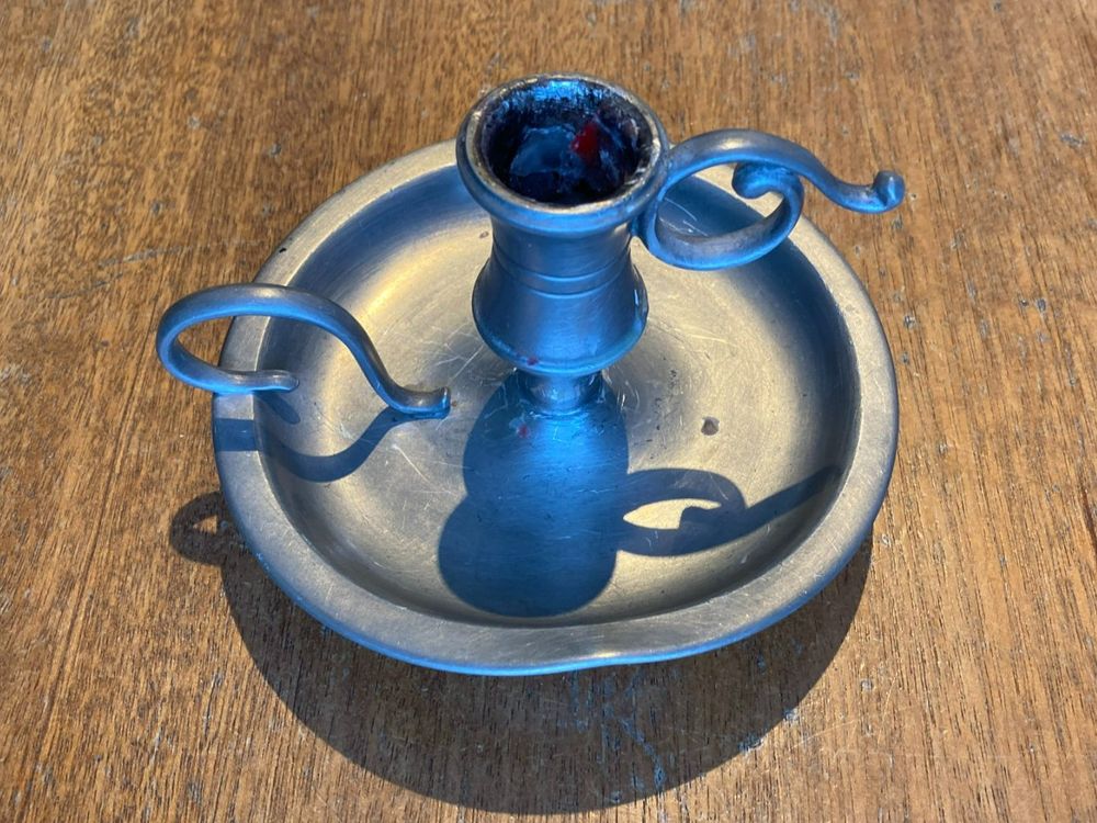 Zinn Kerzenständer ALT | Kaufen auf Ricardo