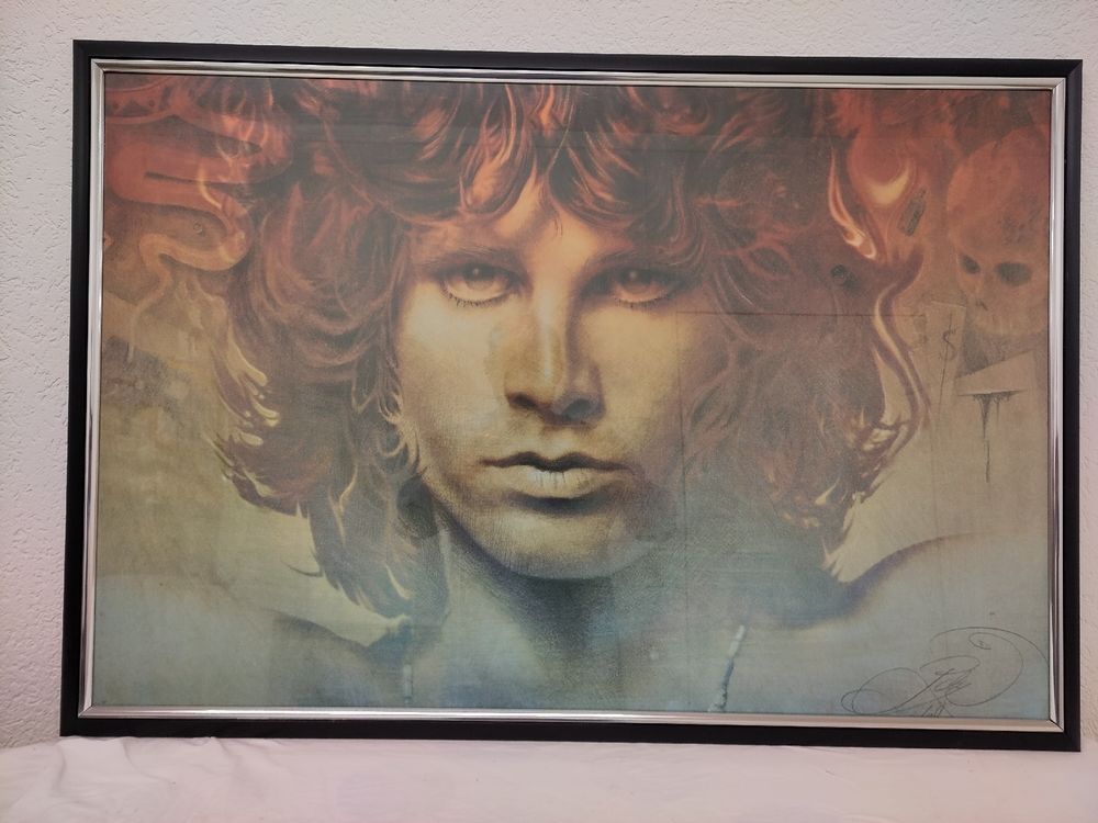 Jim Morrison Poster gerahmt, signiert, Rarität, The Doors (Gebraucht ...