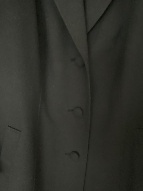 Haute Couture feine Wolle Kaschmir Mantel Gr 42/44 sw NEU (Neu (gemäss ...