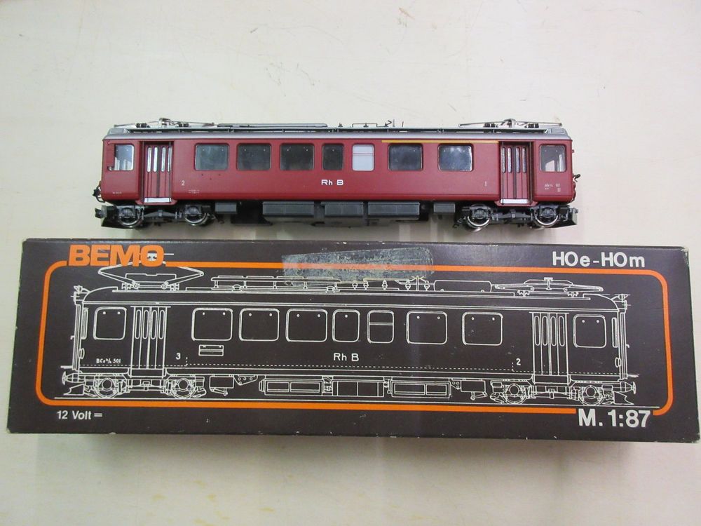 Bemo HOm, locomotive ABe 4/4, no 501-504 de Rh B | Kaufen auf Ricardo