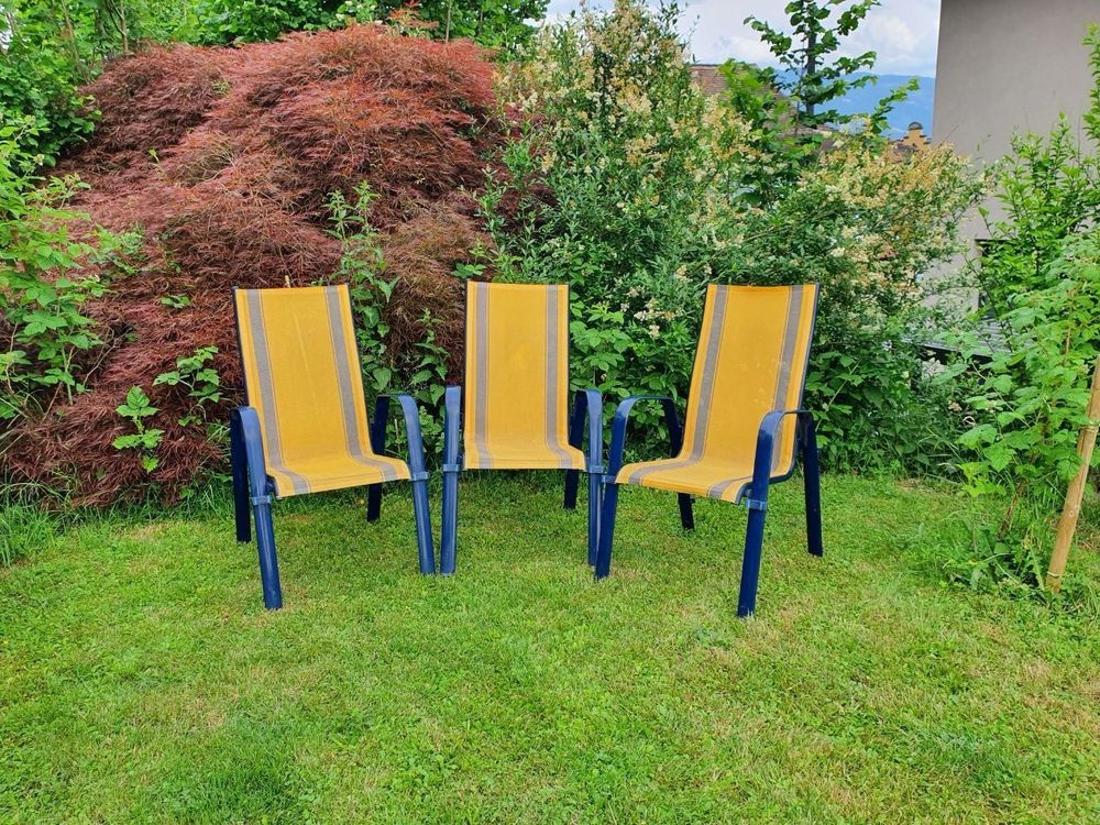 3 Gartenstühle ab CHF 1.00 (Gebraucht) in Altstätten SG für CHF 1 – nur Abholung auf Ricardo kaufen