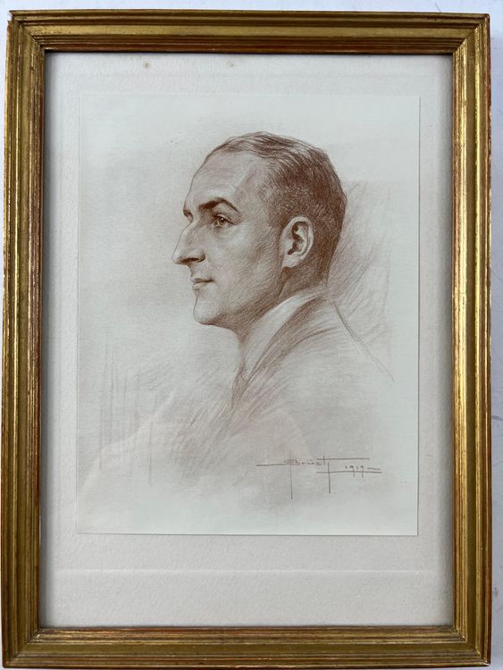 Gerahmte Bleistiftzeichnung Portrait, signiert, 1919. (Gebraucht) in Neuhausen am Rheinfall für ...