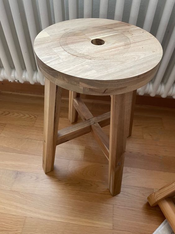 ikea skogsta hocker massivholz oder pflanzentisch | Kaufen auf Ricardo