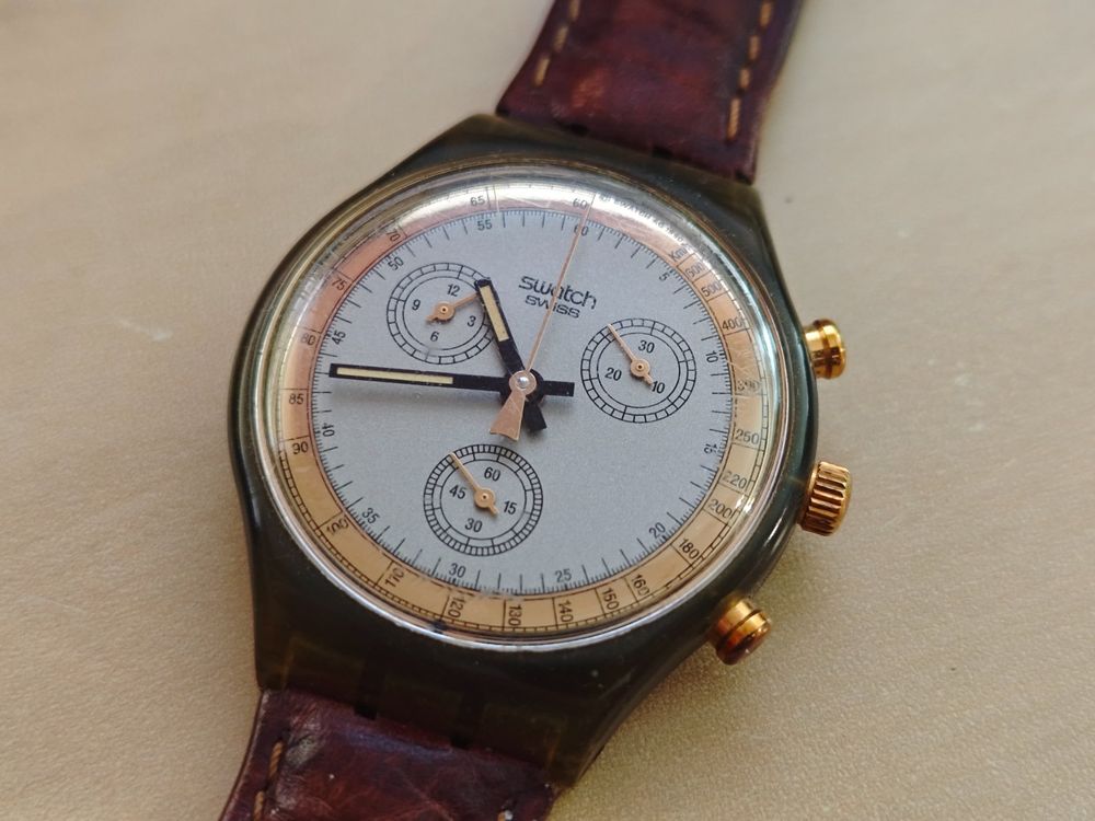 Swatch Chrono Goldfinger SCM100 - DER KULTCHRONO (Gebraucht) in Zetzwil für CHF 70 – mit ...