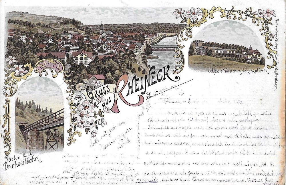 Karte Rheineck 1897 (Gebraucht) in Zürich für CHF 12 – mit Lieferung auf Ricardo kaufen
