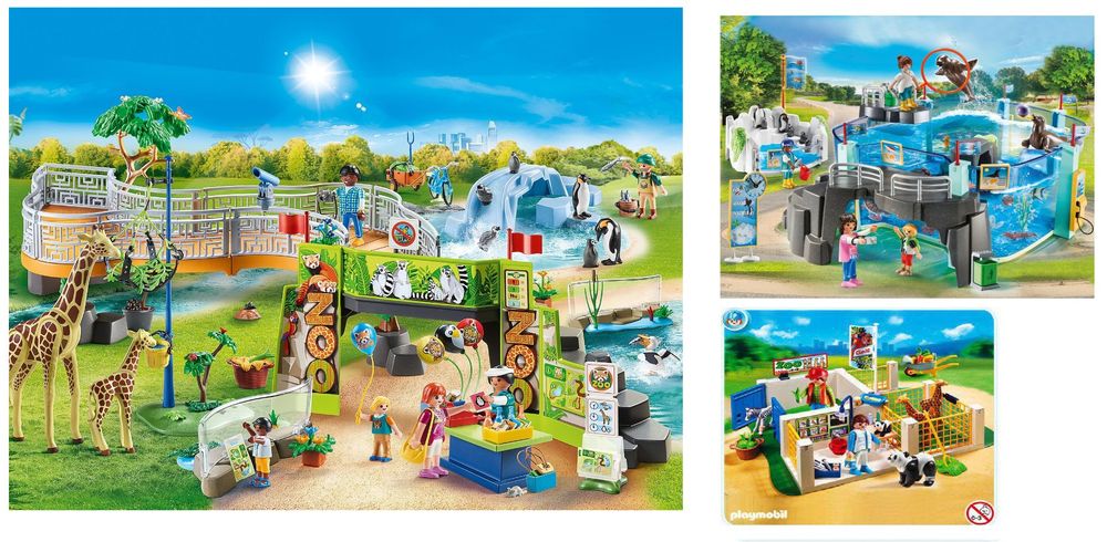 Playmobil Erlebnis-Zoo 70341 mit Erweiterungen und Aquarium (Gebraucht ...