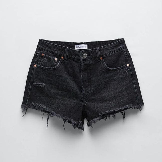 ZARA Jeans Shorts schwarz Gr.38 NEU | Kaufen auf Ricardo