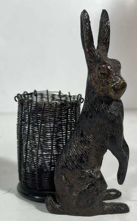 20er.Jahre Bronze hase mit Korb (Gebraucht) in Root für CHF 70 – mit Lieferung auf Ricardo kaufen