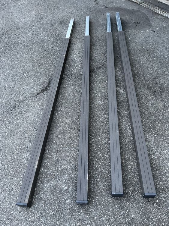 Pfosten GroJa WPC Merano mit Pfostenkappe zum Einbetonieren (Gebraucht ...