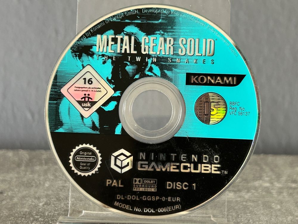Metal Gear Solid: The Twin Snakes DISC 1 - Nintendo Gamecube (Gebraucht ...