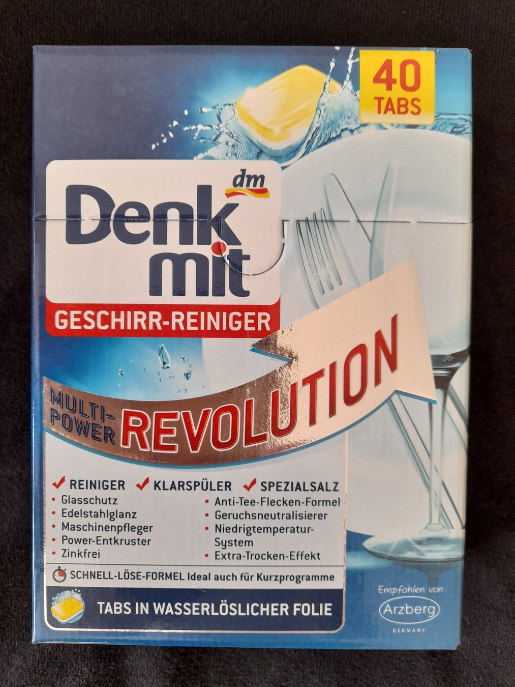 *Bis 14.09. NEU: Power Spülmaschinen Tabs v. Denkmit 40 Stk. (Neu und ...
