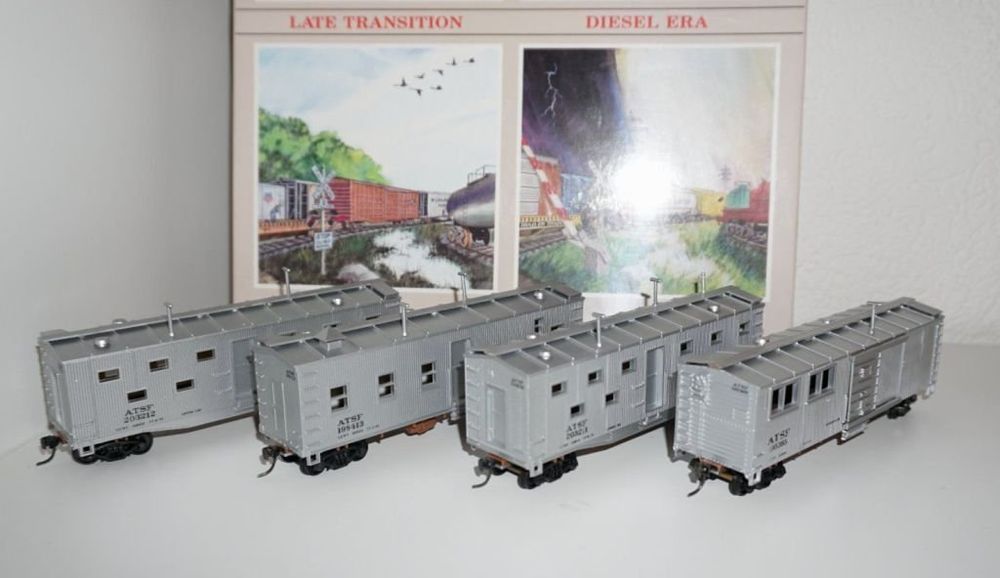Walthers H0 4 x Wagen US-Arbeitszug /Work Train ATSF, Kadee (Neu und ...