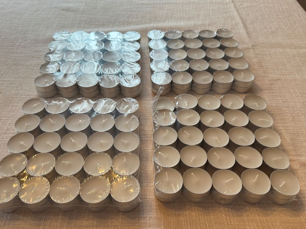 Grosses Teelicht-Set mit 200 Stück - für gemütliche Abende (Neu (gemäss ...