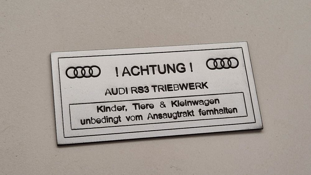 Audi RS3 Schild | Kaufen auf Ricardo
