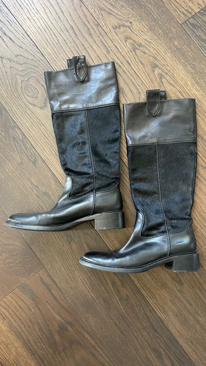 Hugo Boss Stiefel Leder / Fell Gr 39 | Kaufen auf Ricardo