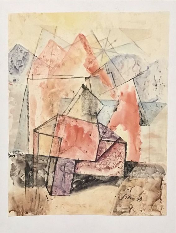 KÜNSTLER ? UNLESERLICH SIGNIERT ORIGINAL MISCHTECHNIK (Gebraucht) in Gersau für CHF 45 – mit ...