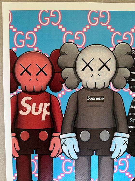 Death: Gucci Supreme KAWS, Street Art, signiert 85/100 (Neu (gemäss ...