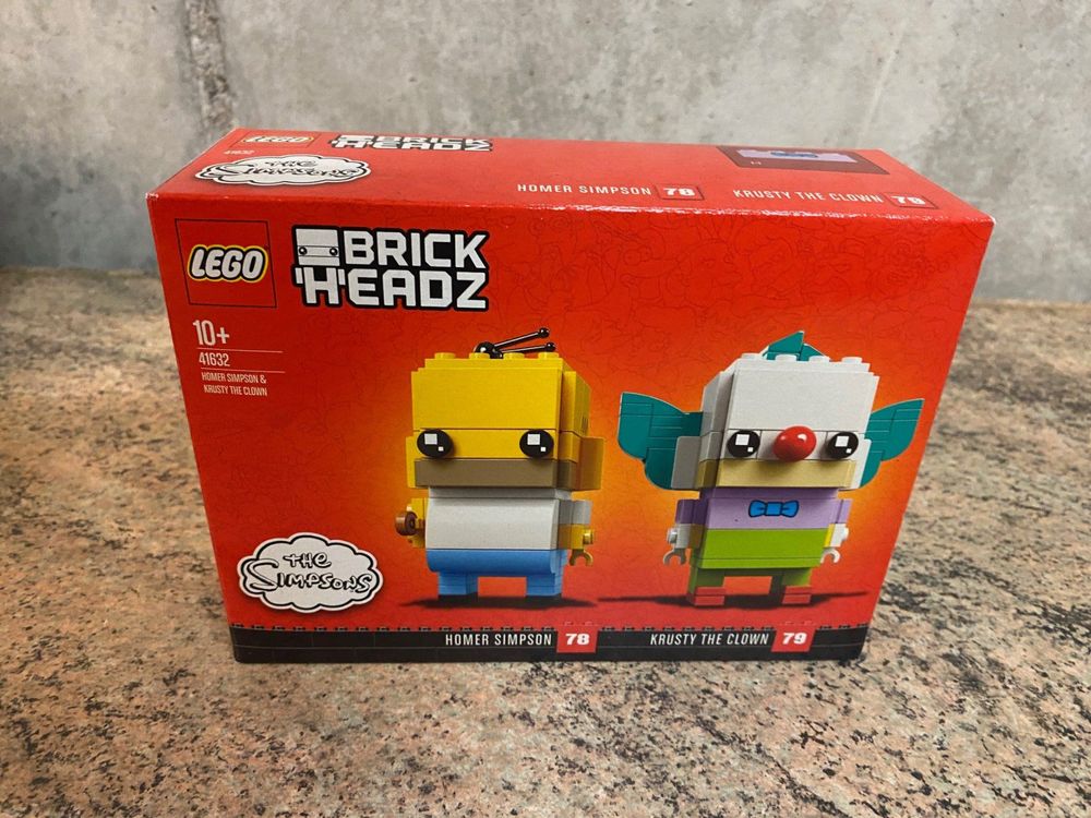 LEGO-41632-BRICKHEADZ-HOMER SIMPSON AND KRUSTY THE CLOW (Neu und ...
