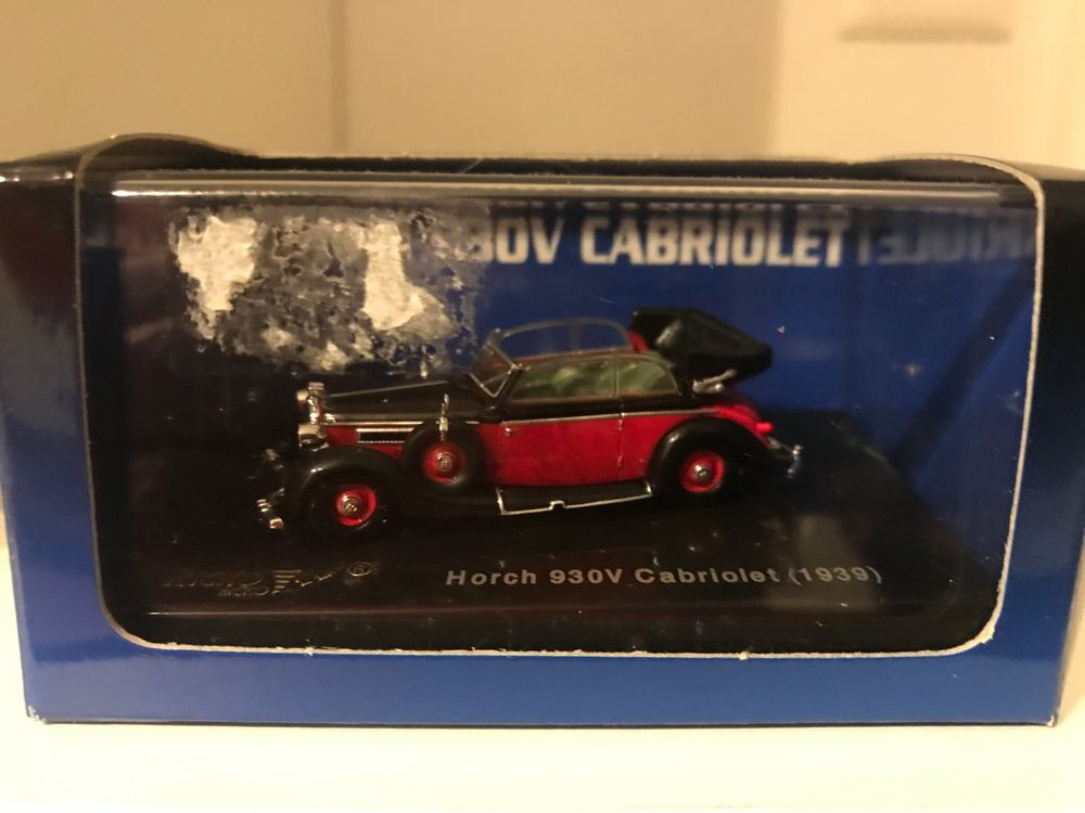 Busch/Ricko Horch 930V Cabriolet offen rot/schwarz 1:87 OVP | Kaufen ...