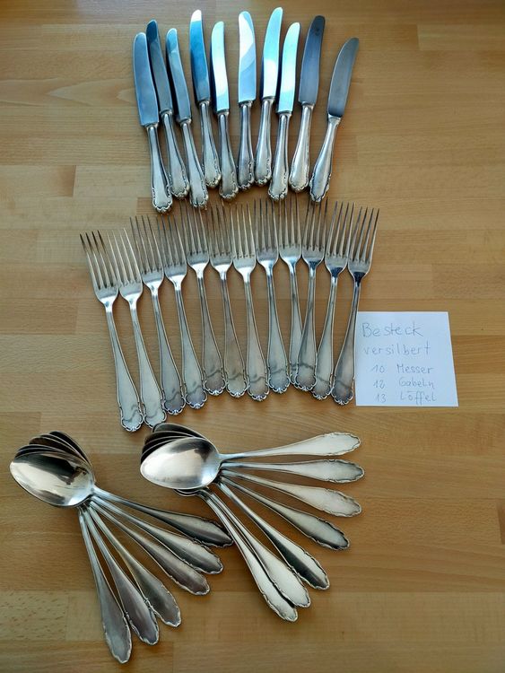 Besteck versilbert | Kaufen auf Ricardo