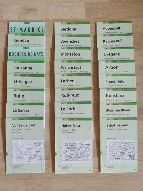 50'000 Karten Schweiz (Neu (gemäss Beschreibung)) in Lüchingen für CHF 100 – mit Lieferung auf ...