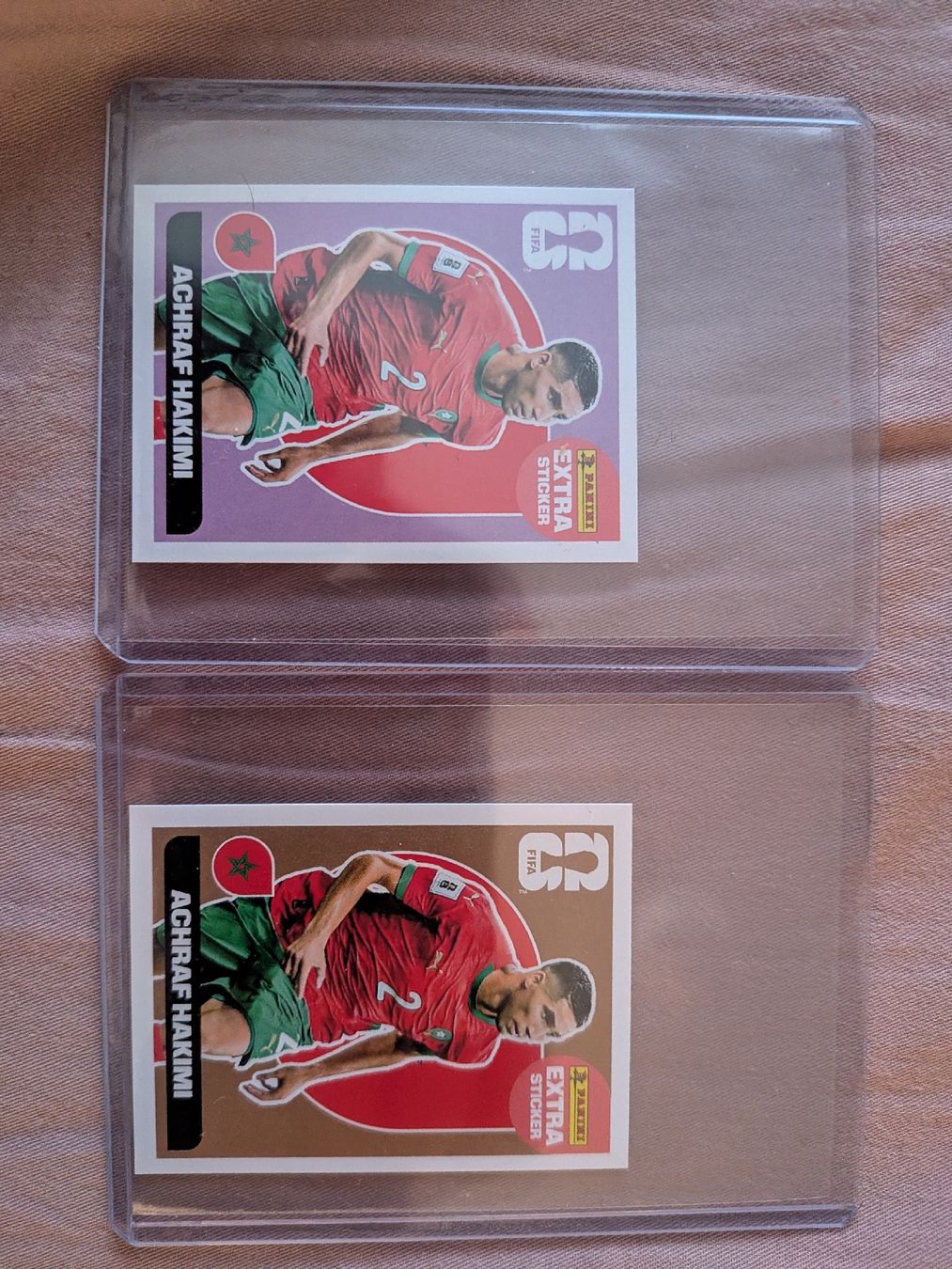 Panini 2026 Extra Sticker ACHRAF HAKIMI Regular & Bronze (Neu (gemäss ...