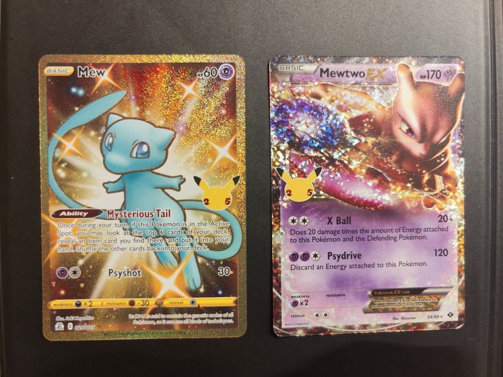 Mew Gold Mewtwo Ex Celebrations ab 1 Fr (Neu (gemäss Beschreibung)) in ...