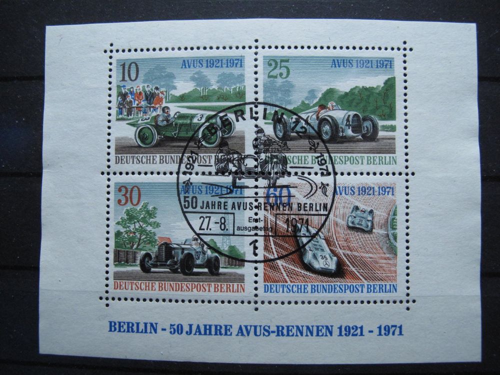 Berlin 1971 AVUS Auto Rennen Block gest (Gebraucht) in Wil SG für CHF 1 ...