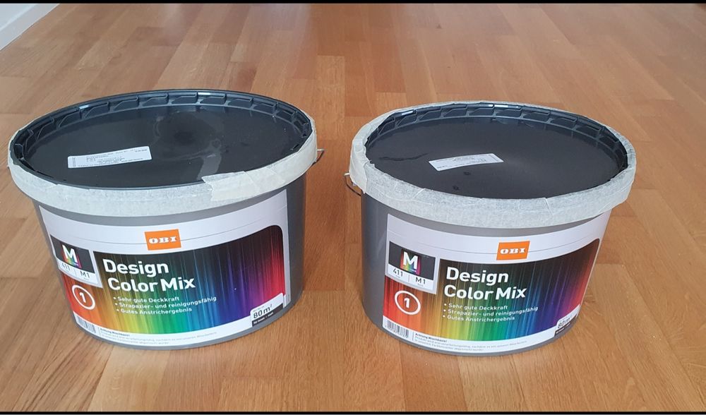 OBI DesignColor Mix Weiss E 20.6, 2x 10L Innenfarbe! (Neu und ...