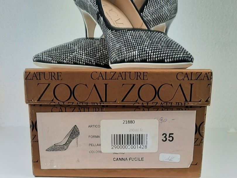 ZOCAL CALZATURE edle Pumps mit Glitzerverzierung Gr. 35 (Neu und ...