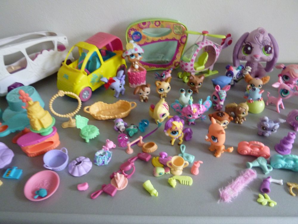 SEHR grosses Set LPS Littlest Pet Shop Figuren & Zubehör (Gebraucht) in ...