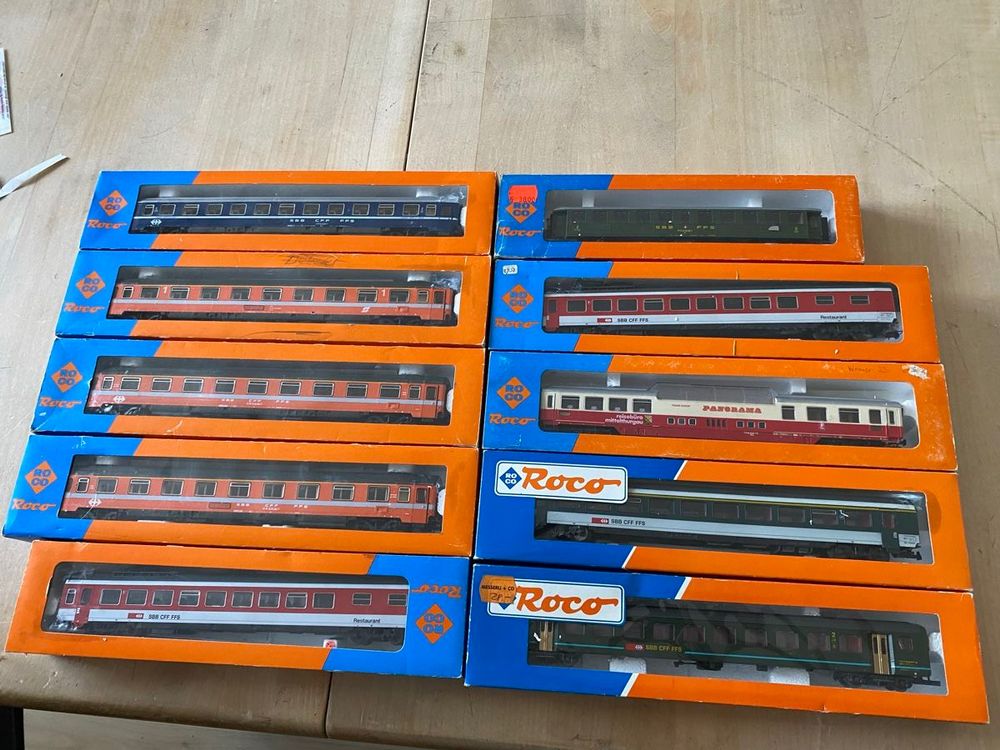 10 Roco H0 Wagen zum Aufbereiten (Defekt) in Köniz für CHF 52 – mit ...
