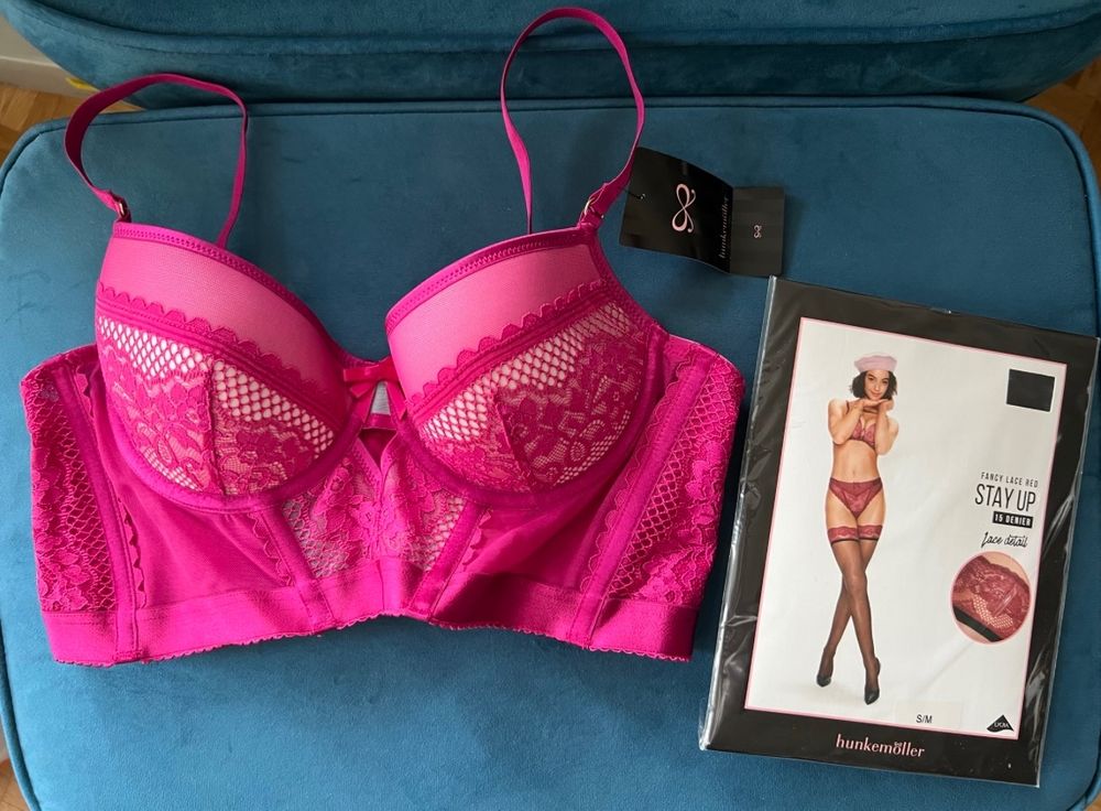 Hunkemöller Longline Bh And Panties And Strümpfe Größe 80b Kaufen Auf